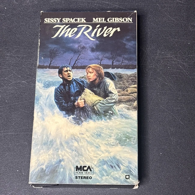 THE RIVER VHS Mel Gibson Sissy Spacek Scott Glenn MCA Used Former ...