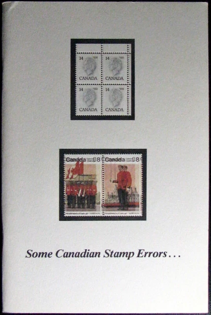 1980'S SOME CANADIAN STAMP ERRORS - published by Kasimir Bileski $15.00 ...