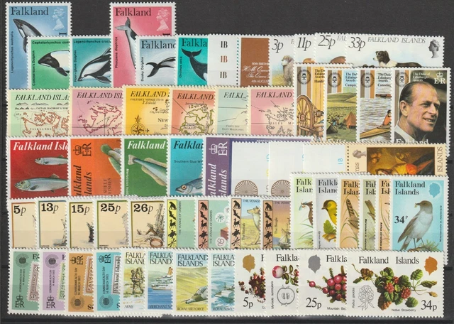 ISOLE FALKLAND 1980/3 ""Set commemorativi"" nuovo di zecca gatto £16 ...