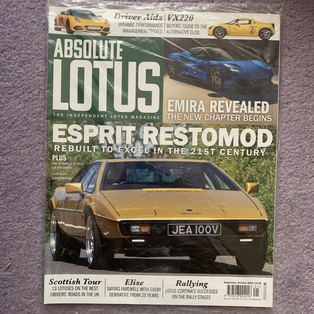 ABSOLUTE LOTUS NO 21 Sept Oct 2021 Magazine £11.11 - PicClick UK