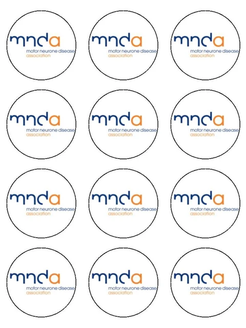 MNDA MOTOR NEURONE disease edible cupcake Toppers Wafer or Icing x 12 £ ...