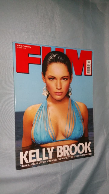 UK FHM MAGAZINE - July 2005 - Kelly Brook - Issue 187 £24.99 - PicClick UK