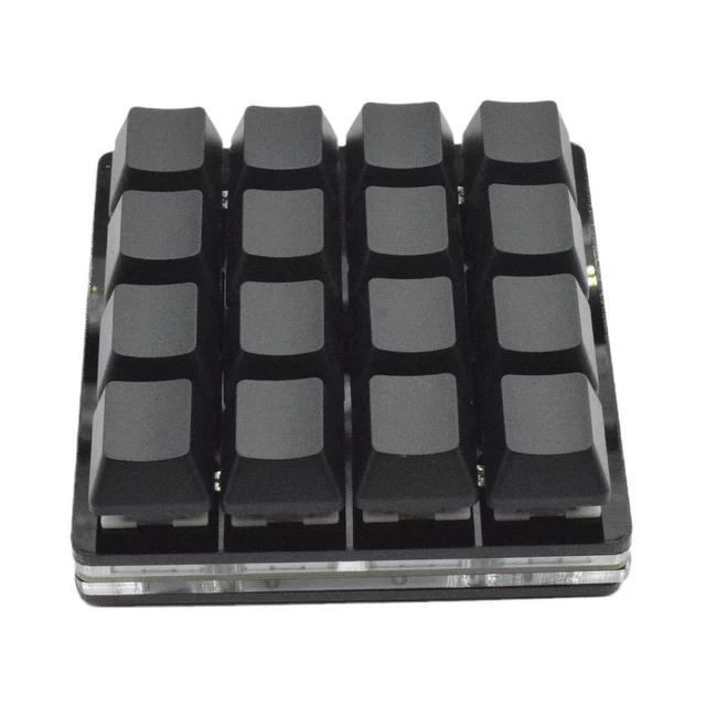 16-KEY BLACK KEYPAD Mechanical Keyboard Custom Shortcut Keys new V5I9 ...