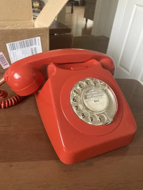VINTAGE RED G.P.O. Telephone original condition £20.93 - PicClick UK