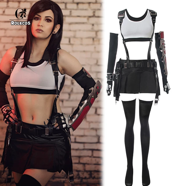 COSTUME COSPLAY FF VII Remake FF7 Tifa Lockhart cosplay noir costumes ...
