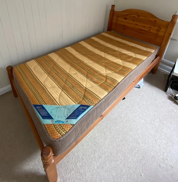 SINGLE BED WITH mattress, good condition, used £0.99 - PicClick UK