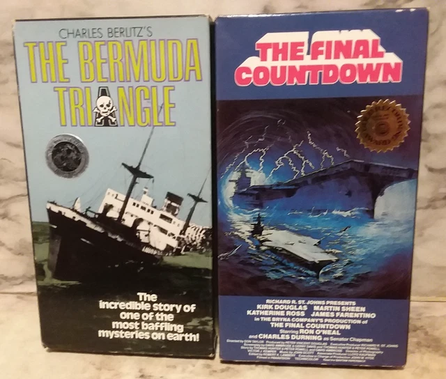 2 VNTG BERMUDA TRIANGLE VHS Tapes - Charles Berlitz's & Final Countdown ...