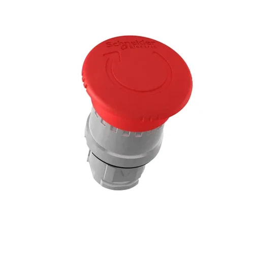 SCHNEIDER ZB4BS844 EMERGENCY stop head, switching off, metal, red ...