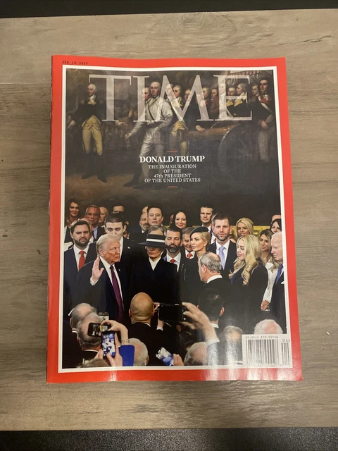TIME PRESIDENT DONALD Trump Inauguration 2025 MAGAZINE $15.00 - PicClick CA