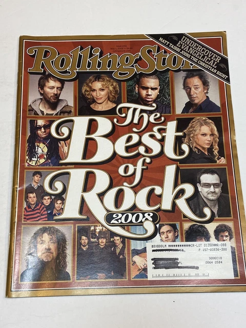 ROLLING STONE MAGAZINE May 1 2008 Best of Rock Taylor Swift Bono U2 ...