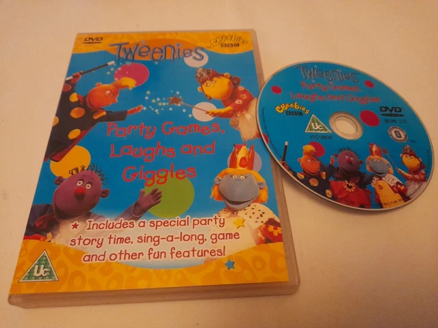 Tweenies Party Games Laughs And Giggles Cbeebies Uk R2 Dvd Near Mint