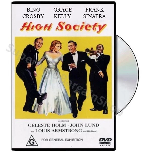 HIGH SOCIETY (DVD, 1956) Region 4 (Bing Crosby, Grace Kelly, Frank ...