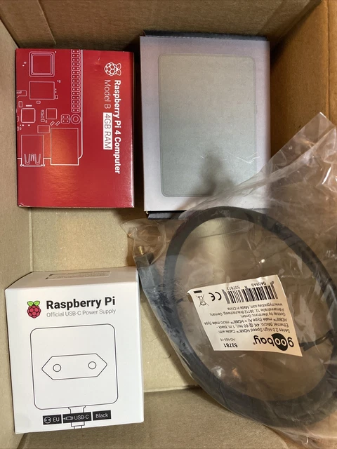 RASPBERRY PI 4 Model B (4GB RAM) Flicr Black Kit OVP EUR 99,00 ...