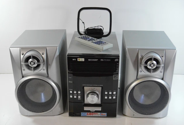 SHARP XL-UH240 MICRO Component Stereo Shelf System Radio CD USB Input ...