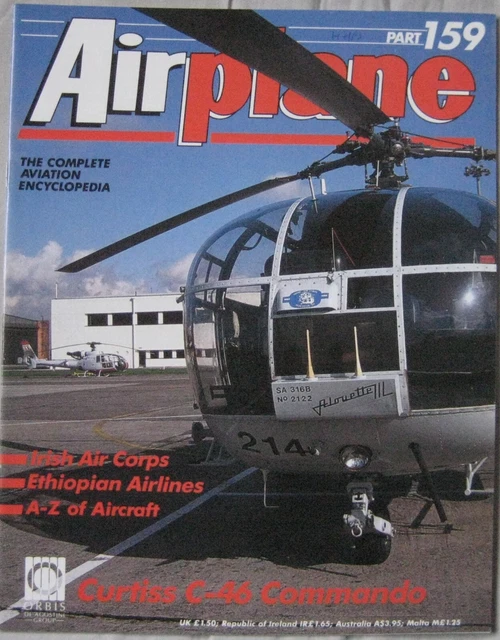 AIRPLANE ORBIS MAGAZINE Issue 159 Curtiss C-46 Commando cutaway drawing ...