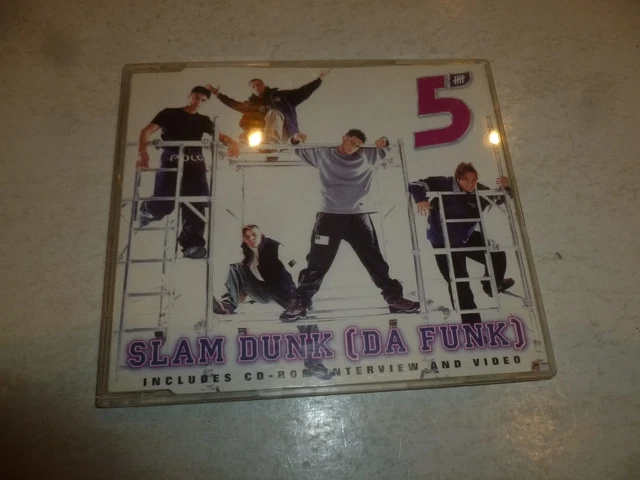 FIVE - SLAM Dunk (DA Funk) - Deleted 1997 UK 4-track enhanced CD single ...