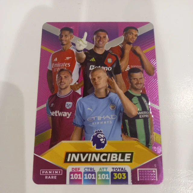 PANINI PREMIER LEAGUE Adrenalyn XL 2025 INVINCIBLE PLASMA #5 - super ...