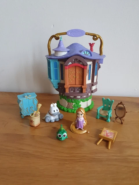 DISNEY ANIMATORS' COLLECTION Littles Rapunzel Tower Micro Playset Tangled £12.99 - PicClick UK