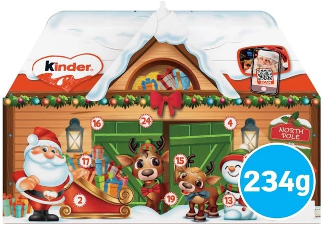 KINDER CHOCOLATE HOUSE Christmas Advent Calendar 2025, Fine Milk ...