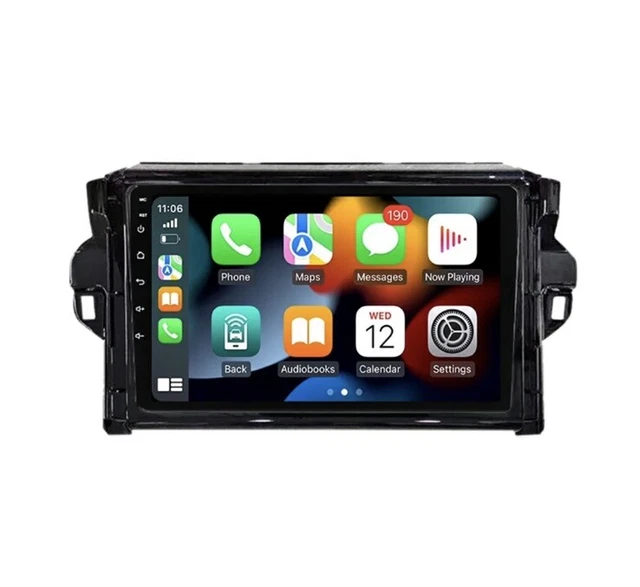 APPLE CARPLAY ANDROID Auto Head Unit For Toyota Fortuner 2015-2020 With ...