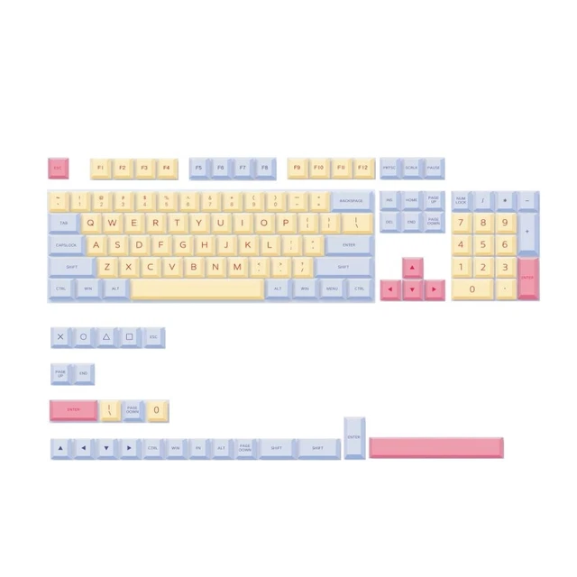 128 KEYS KEYCAP PBT XDA Dye Sublimation Keycap for Key Cover $31.70 ...