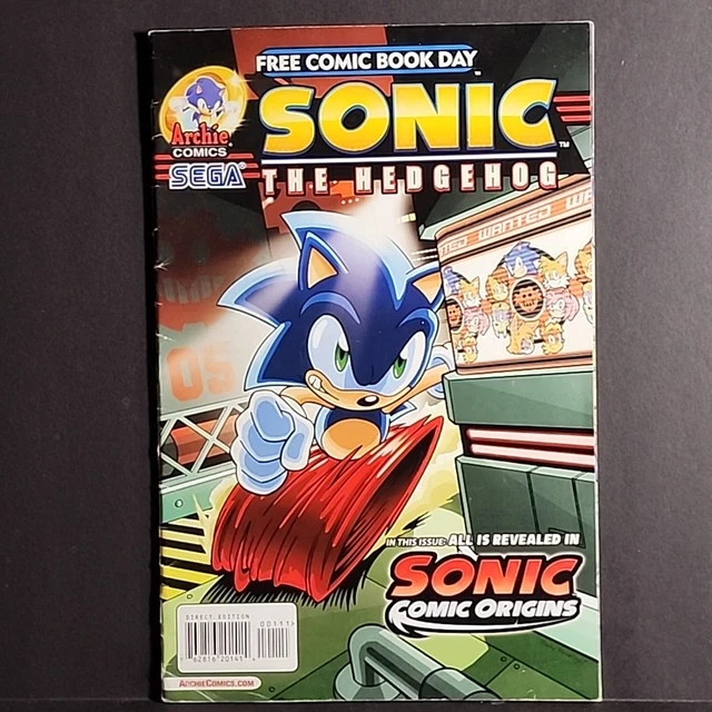SONIC COMIC ORIGINS / Mega Men X FCBD 2014 Archie Comics Sonic the ...