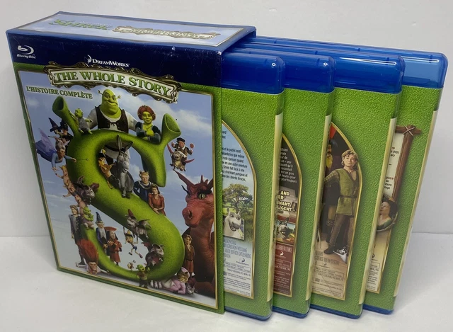 SHREK THE WHOLE Story Box Set (Bluray, Shrek 1-4, Mike Myers, OOP ...