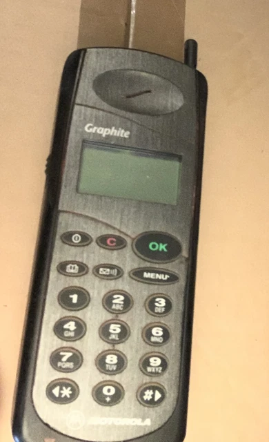 MOTOROLA GRAPHITE VINTAGE Mobile Phone Classic Retro Full SIM card ...