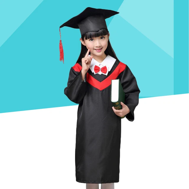 GIRL GRADUATION GOWN Graduation School Uniforms Graduation Robes £11.39 ...