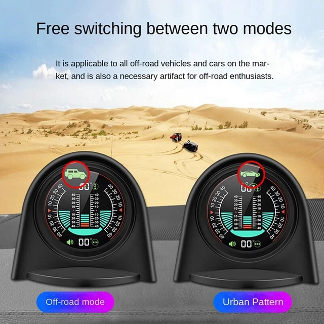 X94 COCHE HUD Inclinómetro Digital Medidor de Inclinación 4X4GPS ...