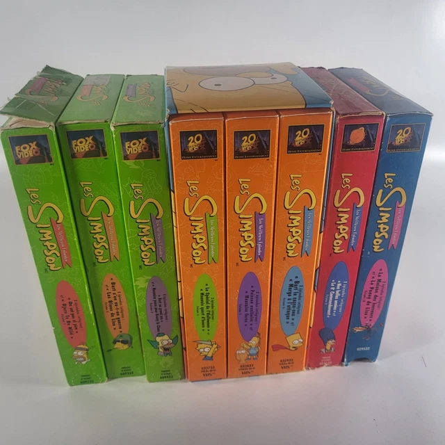 LES SIMPSON VHS Tapes Lot of 8 French Quebec The Best of Volumes FOX QC ...