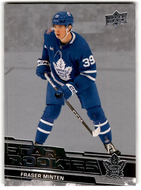 2023-24 UD NHL Star Rookies Fraser Minten Rookie #23 Toronto Maple ...