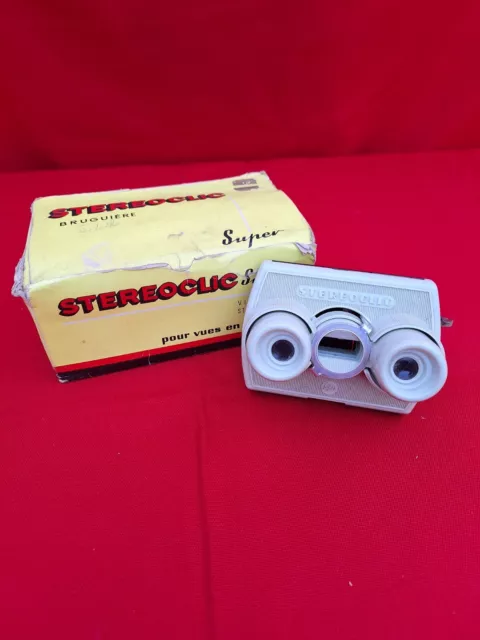 ANCIENNE VISIONNEUSE Stereoclic Super Stéréoscopique Vue En Couleurs ...