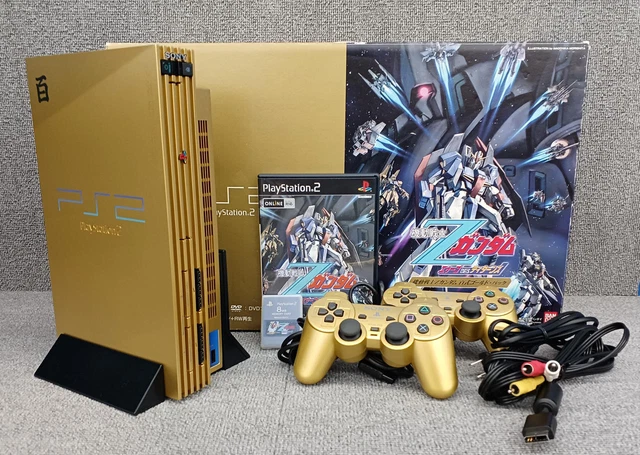 SONY PS2 MOBILE Suit Z Gundam Hyakushiki Gold Pack SCPH-55000 GU ...