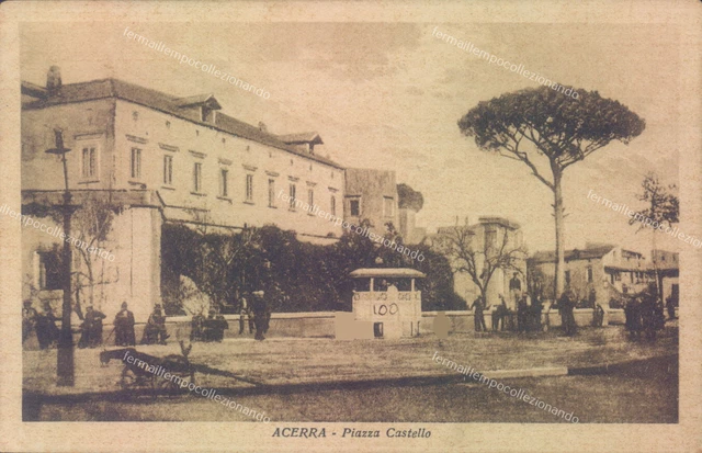 AG27 CARTOLINA ACERRA piazza castello provincia di napoli EUR 30,00 ...