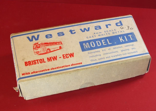 WESTWARD MODELS BRISTOL MW - ECW 4mm Scale White Metal Bus Kit £45.00 ...