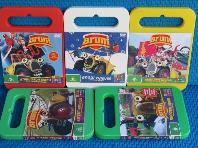 5 X BRUM DVD SOCCER HERO KITTEN RESCUE SNOW THIEVES STUNT BIKE RESCUE ...