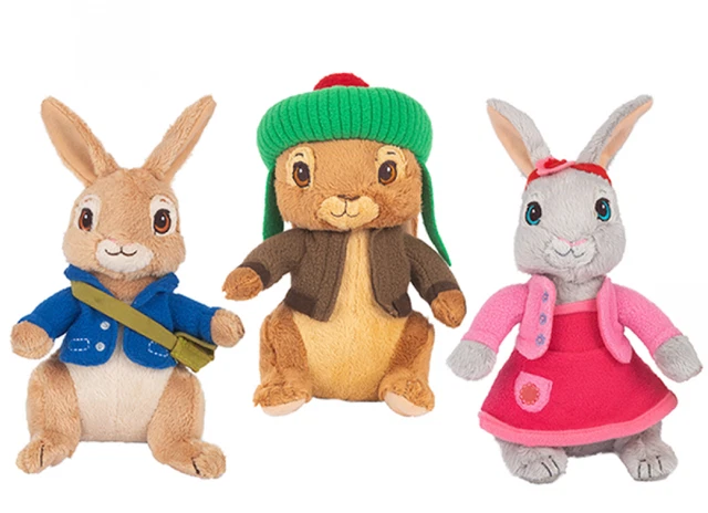 ~ ️~SET OF 3 PETER RABBIT LILY BENJAMIN Plush Soft Toy Ben Bunny 22cms ...