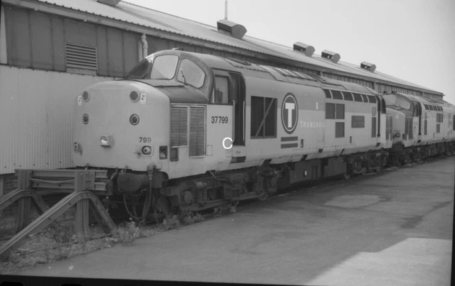 British Railway Br Original Negative Class 37 37799 At Margam 1997 £349 Picclick Uk 