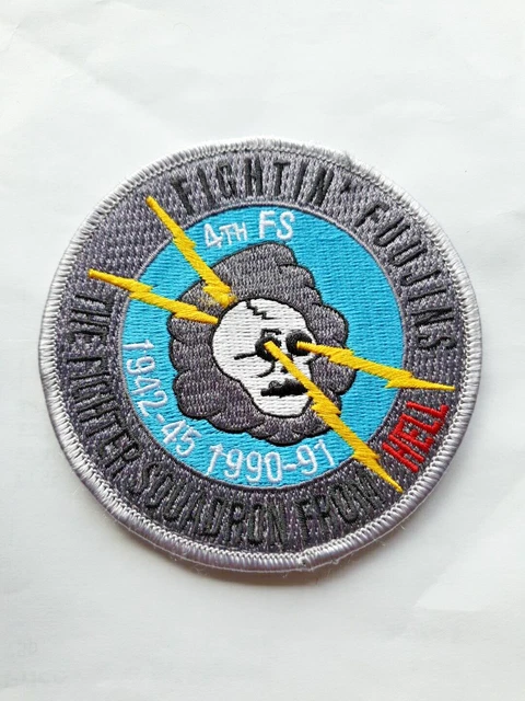 US AIR FORCE 4th Fighter Squadron Patch USAF on hook and loop £8.66 ...