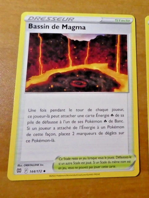 POKEMON STARS ETINCELANTES Francaise Card Carte Bassin De Magma 144/172 ...