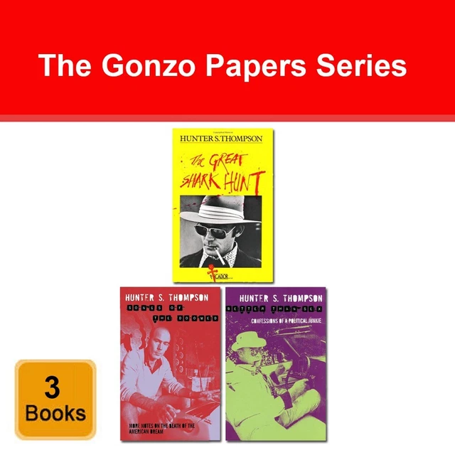 THE GONZO PAPERS Series 3 Books Collection Set by Hunter S. Thompson ...