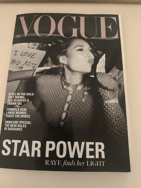 VOGUE UK MAGAZINE Issue October 2025 with Vogue book - Raye £7.99 ...