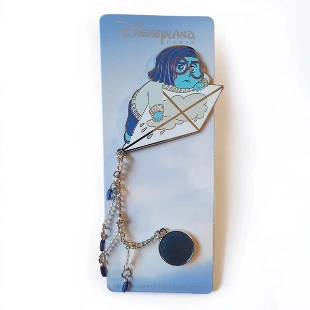 DISNEYLAND PARIS LIMITED Edition Inside Out Sadness Pin Trading Badge ...