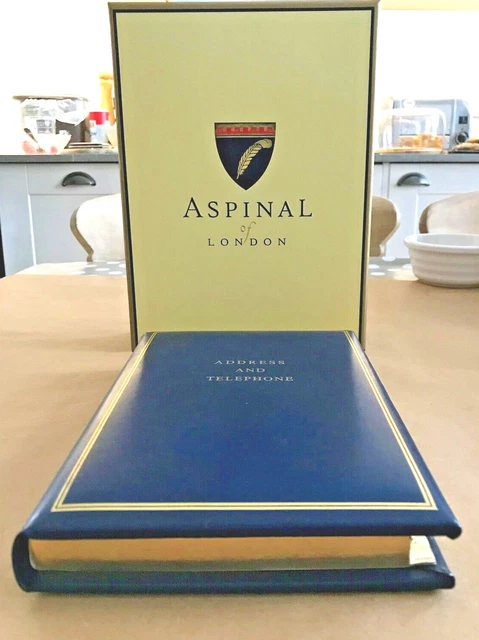 ASPINAL CLASSIC LEATHER Address And Telephone Book + Luxury Aspinal ...