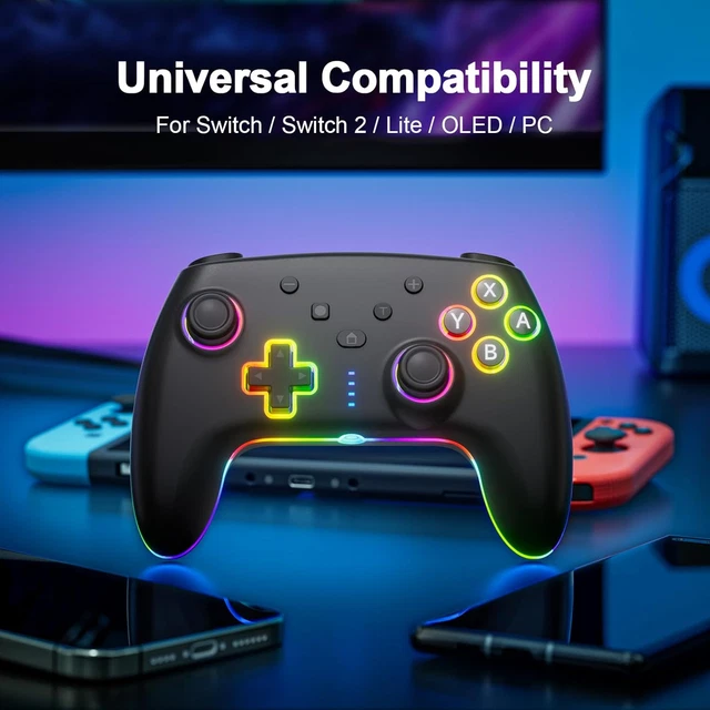 WIRELESS CONTROLLER PER Switch/Switch 2/Lite/Oled/Pc, Controllore ...