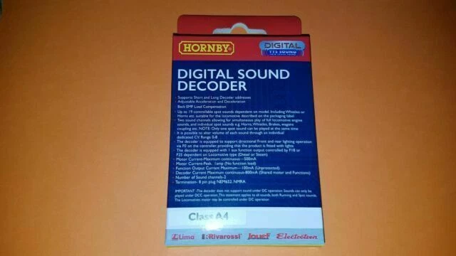 HORNBY TTS SOUND Decoder: Class A4 - Silver (R8107) £46.00 - PicClick UK
