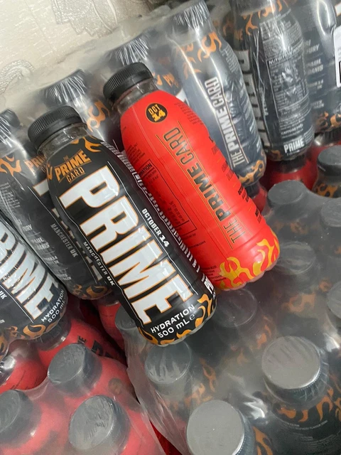 2 X THE Prime Card Red & Black Ice Pop Hydration Drink LIMITED EDITION ...