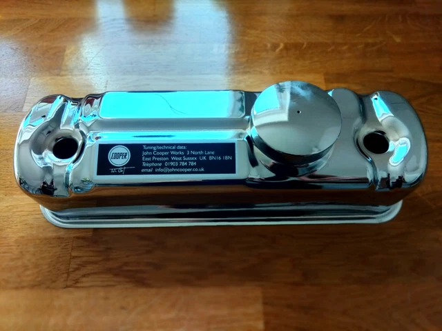 CLASSIC MINI JOHN Cooper Garages Chrome Rocker Cover Rare Works Mpi Bmc ...
