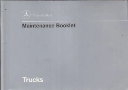 MERCEDES BENZ 700 - 4800 Series Truck Original 1991 Service Record ...